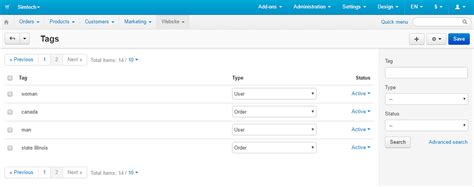 Add Ons By Simtech Development Order And User Tags Add Ons Themes CS Cart Forums