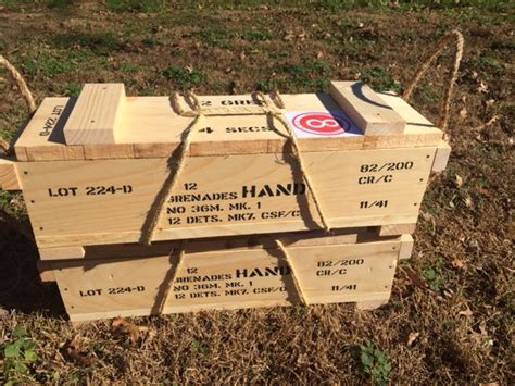 Ww2 British Wooden No 36 Mills Grenade Crate Frontline Crate Co