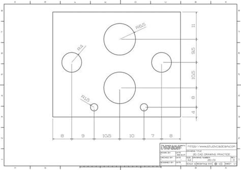 Autocad Exercise Drawing 1~20 Pdf