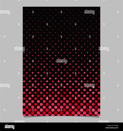Red Abstract Dot Pattern Brochure Background Vector Stationery Template Design Stock Vector