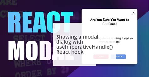 React Jobs On Linkedin Showing A Modal Dialog With Useimperativehandle