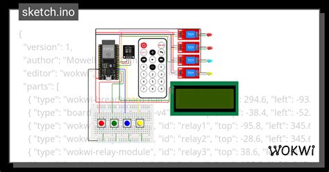 Irrelay Copy With Pushbutton Copy Wokwi Esp32 Stm32 Arduino Simulator