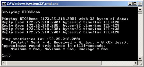 running freertos tcp examples in the rtos simulator