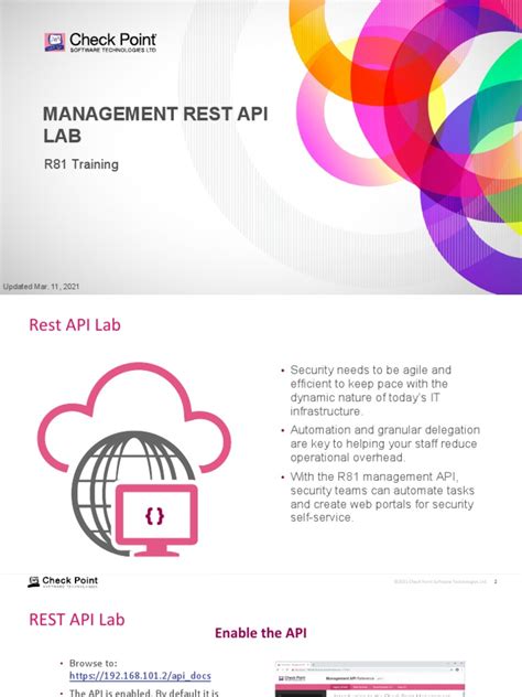 18 R80 Rest Api Lab Pdf Representational State Transfer Command