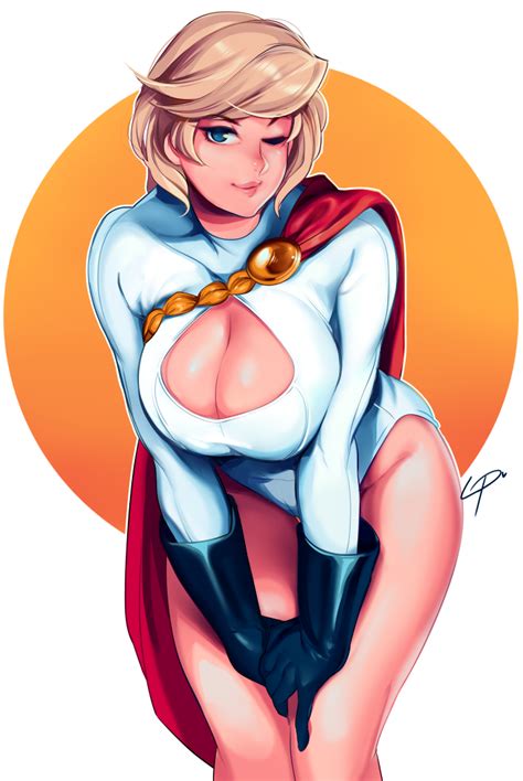 Loyproject Power Girl Dc Comics Superman Series Girl Black Gloves Blonde Hair Blue