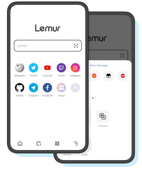 狐猴浏览器 支持 Chrome 插件 和 Edge 插件的手机浏览器，有着独特的插件交互 V2ex 蛙先知