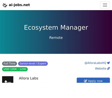 Hiring Usd 100k 120k Ecosystem Manager Rremotepython