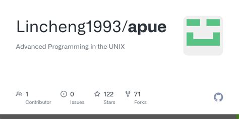 Apueunix高级编程apue习题答案pdf At Master · Lincheng1993apue · Github