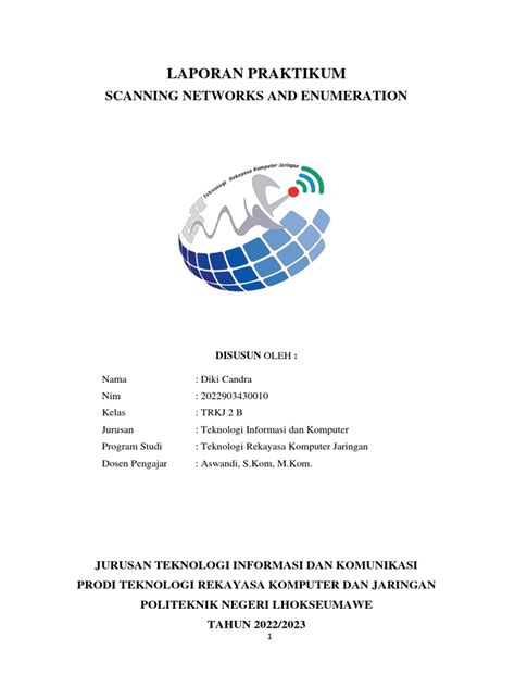 Report 03 Scanning Networks And Enumeration Pdf