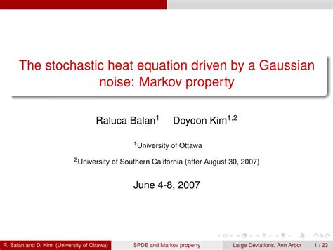 Pdf The Stochastic Heat Equation Driven By A Gaussian Noise Germ