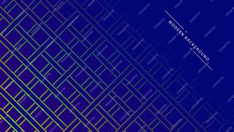 Premium Vector Abstract Square Pattern Modern Gold Blue Background