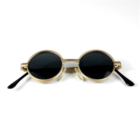 Vintage Round Glasses Gold At Frank Jimenez Blog