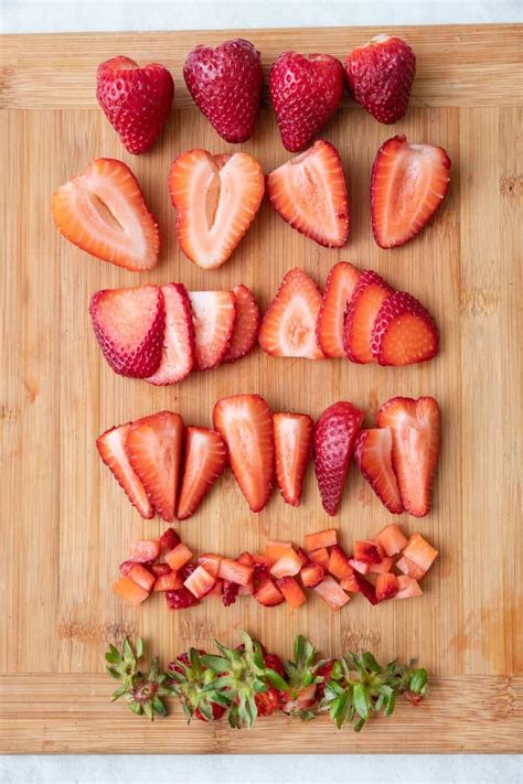 How To Cut Strawberries 5 Ways Feel Good Foodie