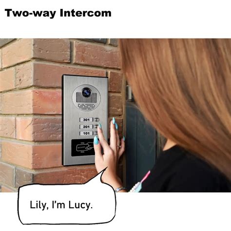 3 Unit Home Video Intercom For Apartments Residential Intercom Doorbel Zhongshan Anjielo Smart