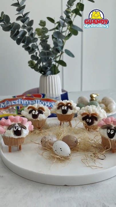 Больше рецептов👉 Как сделать кексы капкейки куличи барашек и овечка из