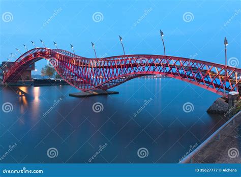 Python Bridge In Amsterdam The Netherlands Editorial Photography