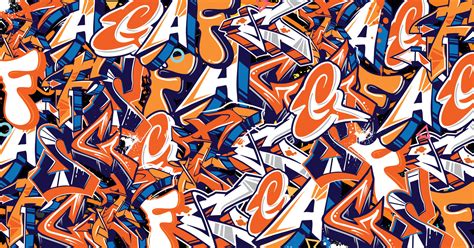 Colorful Graffiti Wall Art Background Street Art Hip Hop Urban Vector