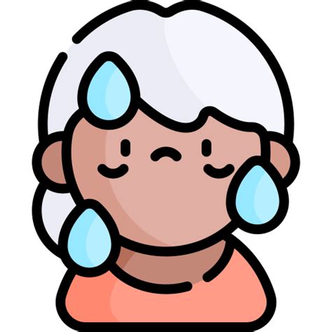 Hyperhidrosis Kawaii Lineal Color Icon