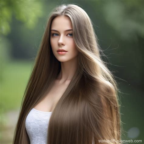 Beautiful Woman With Long Hair Stable Diffusion Online