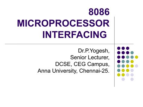 8086 Microprocessor Ppt Operating Systems Computer Software And