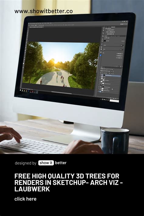 Free High Quality 3d Trees For Renders In Sketchup Arch Viz Laubwerk Architecture Program 3d