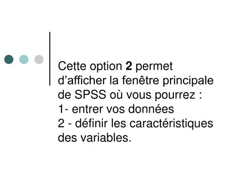 Ppt Petite Introduction Au Logiciel De Traitement Statistique Spss