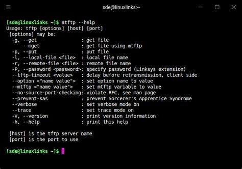 Atftp Is A Clientserver Implementation Of The Tftp Protocol Linuxlinks