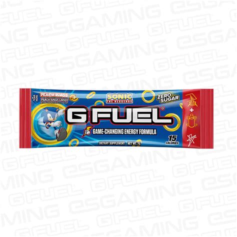 G Fuel Peach Rings Sachet Single Stick Pack Sonic Energy Drink