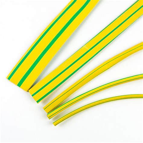 Yellow Green Polyolefin Material Heat Shrinkable Tube For Cable