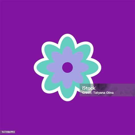 Bunga Y2k Modern Yang Menyenangkan Kartu Bunga Trendi Hippie Ilustrasi Stok Unduh Gambar