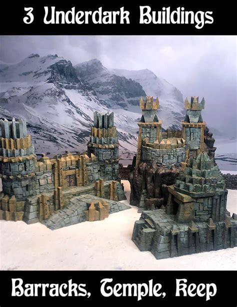 3 Underdark Buildings Gamescape3d Drivethrurpg