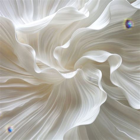 Abstract White Wavy Background Soft Delicate Texture Flowing Lines Pattern Design Element