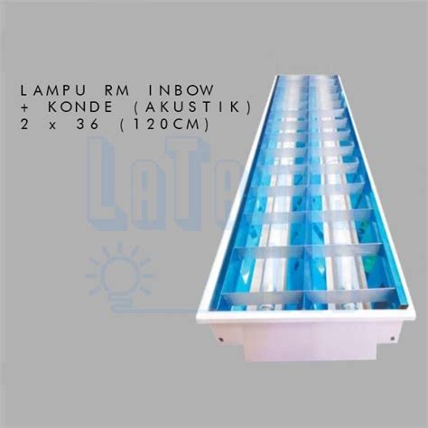 Promo Kap Lampu RM Akustik 2x36W RM Konde 2 X 36w LED 16W 1200mm Diskon 23 Di Seller Surota