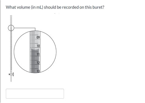 Solved What Volume In ML Should Be Recorded On This Buret Chegg Com