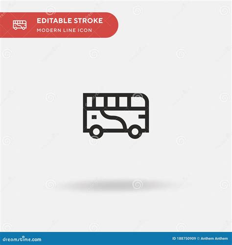 Bus Simple Vector Icon Illustration Symbol Design Template For Web