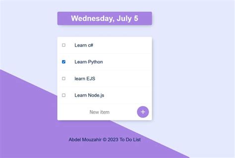 Abdel Mouzahir On Linkedin Todolistapp Nodejs Expressjs Ejs Github