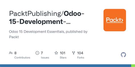 Github Packtpublishing Odoo 15 Development Essentials Odoo 15