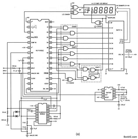 A D Converter For A 41 2 Digit LCD Display Basic Circuit Circuit Diagram SeekIC Com