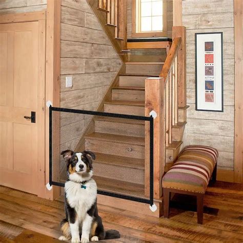 펼칠 수 있는 메쉬 안전 게이트 계단 현관문 복도에 적합 쉽게 설치할 수 있으며 실내 및 실외 사용 가능 Temu Republic Of Korea