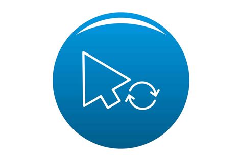 Arrow Cursor Loading Icon Blue Vector By Anatolir56 Thehungryjpeg