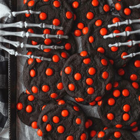 Mandm Chocolate Halloween Cookies The First Year Blog