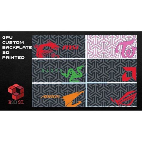 Custom Gpu Backplate 3d Printed Lazada Ph