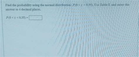 Solved Find The Probability Using The Normal Distribution Chegg