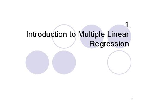 Multiple Linear Regression General Linear Model Generalized Linear