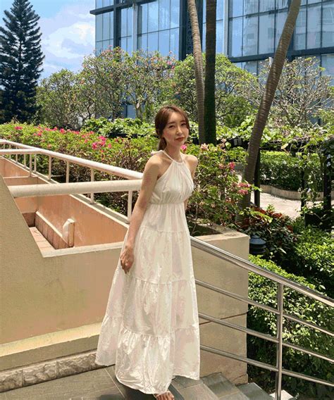 [🚀일부당일도착🚀] 마야 홀터넥 롱 원피스 바캉스 비치원피스 에이블리