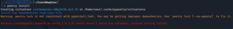 Poetry Install Fail Because Of Masky · Issue 742 · Byt3bl33d3r