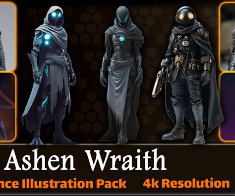 Artstation 200 Ashen Wraith Reference Pack 4k V30 Artworks