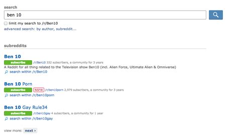The Ben 10 Porn Sub Has More Subscribers Than The Actual Ben 10 Sub