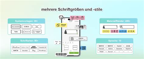 Nelko Etikettendrucker Bluetooth P21 Selbstklebendes Etikettiergerät Tragbarer