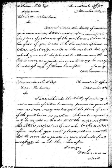 Papers Of The War Department · 1letterbook Ypu01 10  · Papers Of The